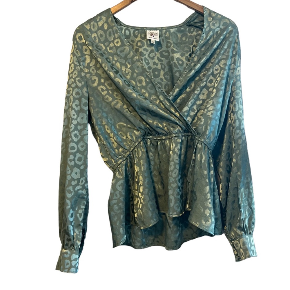 Self Esteem Green Shimmery Iridescent Animal Print Fa… - Gem